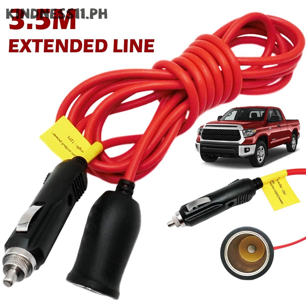 3.6ft Car Cigar Lighter Extension Cord 12V 24V Car Charger Cigar ...