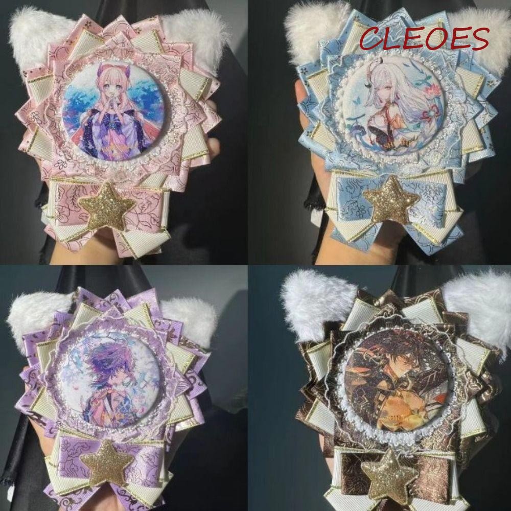 CLEOES Cute Badge Holder, DIY Kawaii Anime Pins Display Base, JK Luxury ...