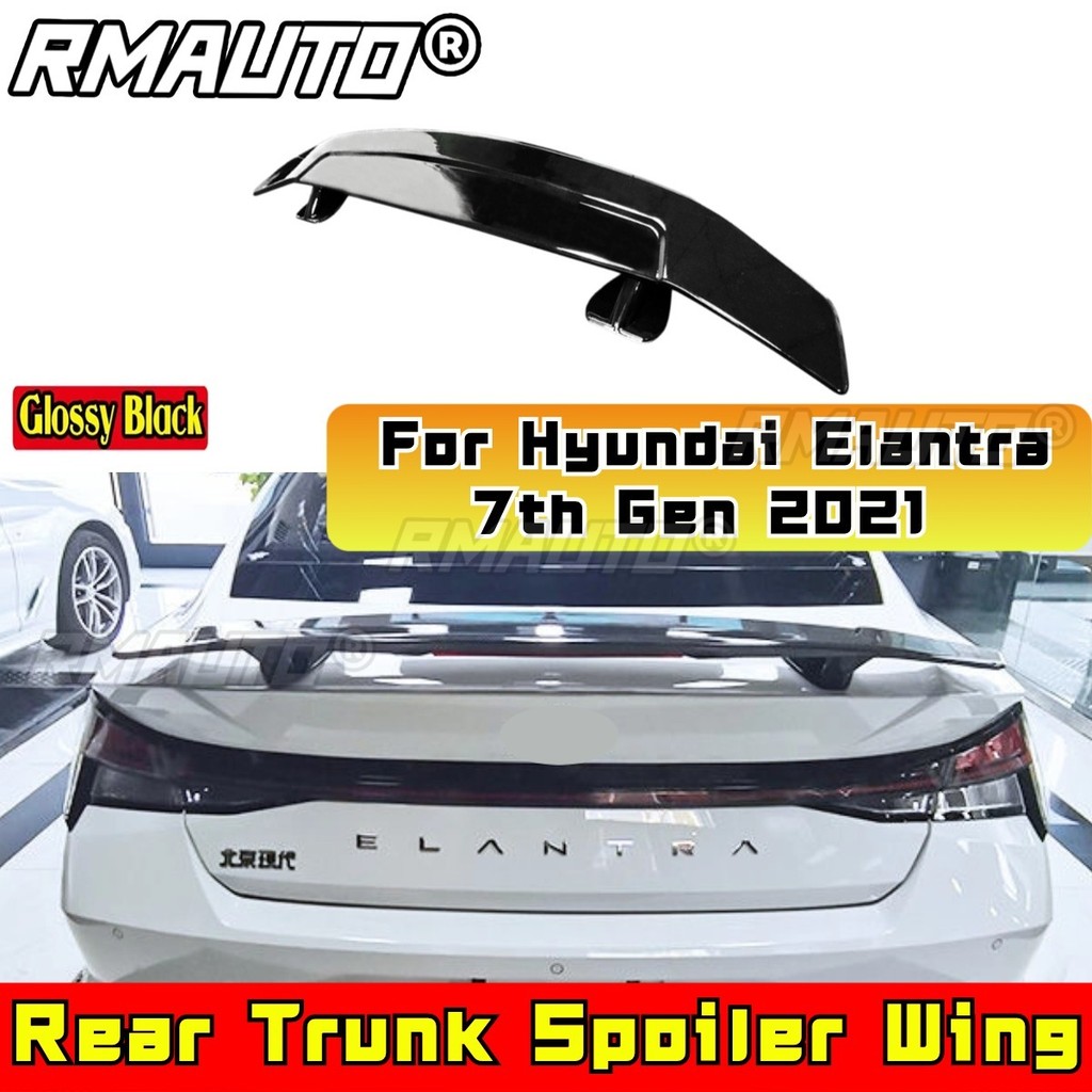 For Hyundai Elantra Rear Trunk Spoiler Wing Rear Roof Spoiler Roof Wing ...