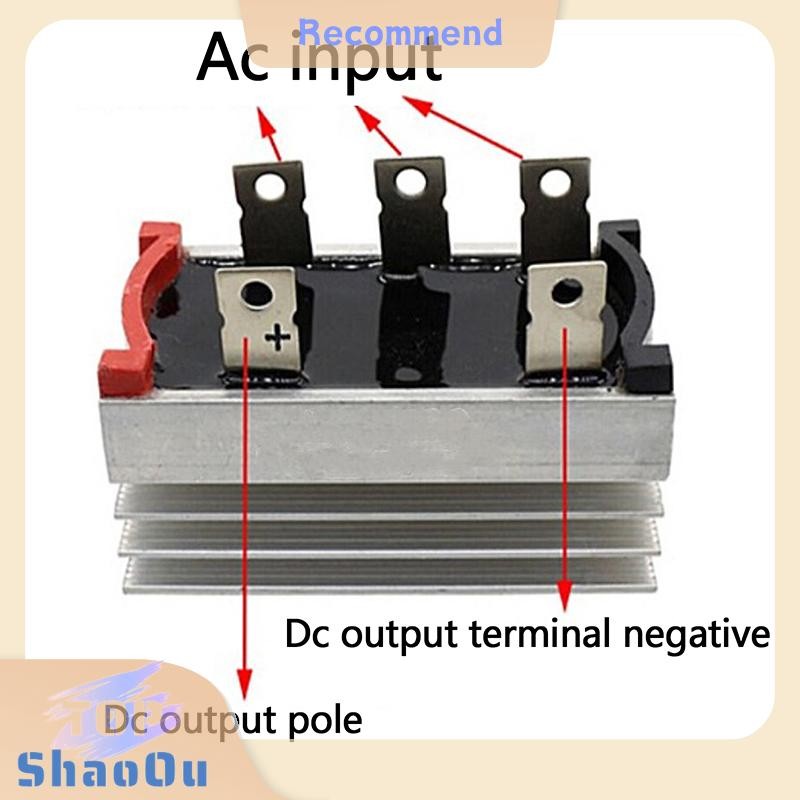 ShaOu 50A1200V Rectifier Single Phase 35A Brushless Generator Heat Sink ...
