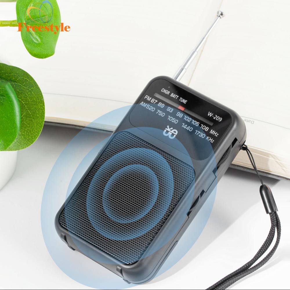Portable Pocket AM FM Radio Battery Operated Pointer Radio Built-in ...