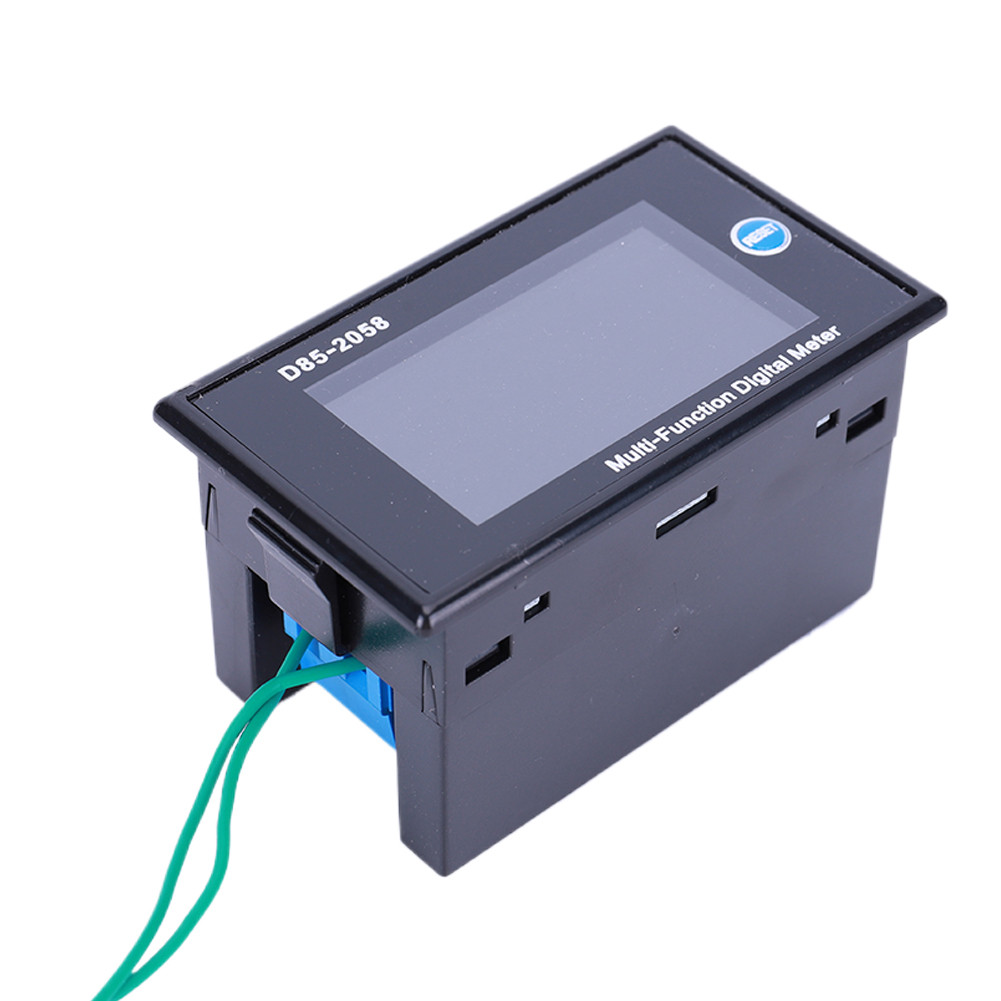 D85-2058 Single-Phase AC Panel Meter Digital LCD Volt Amp Frequency ...