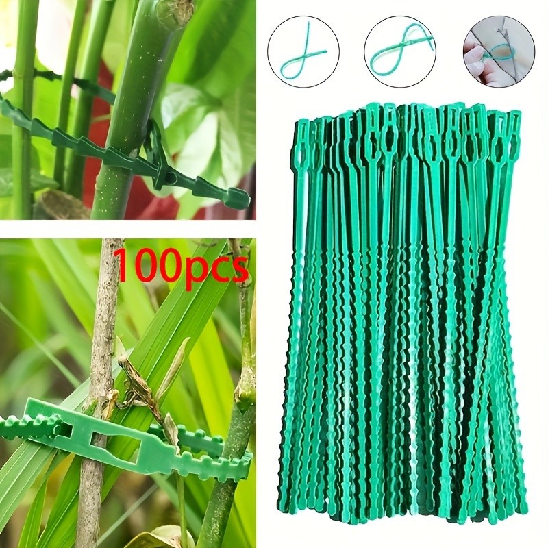 Reusable Garden Cable Ties Plant Support Shrubs Fastener Tree Locking ...