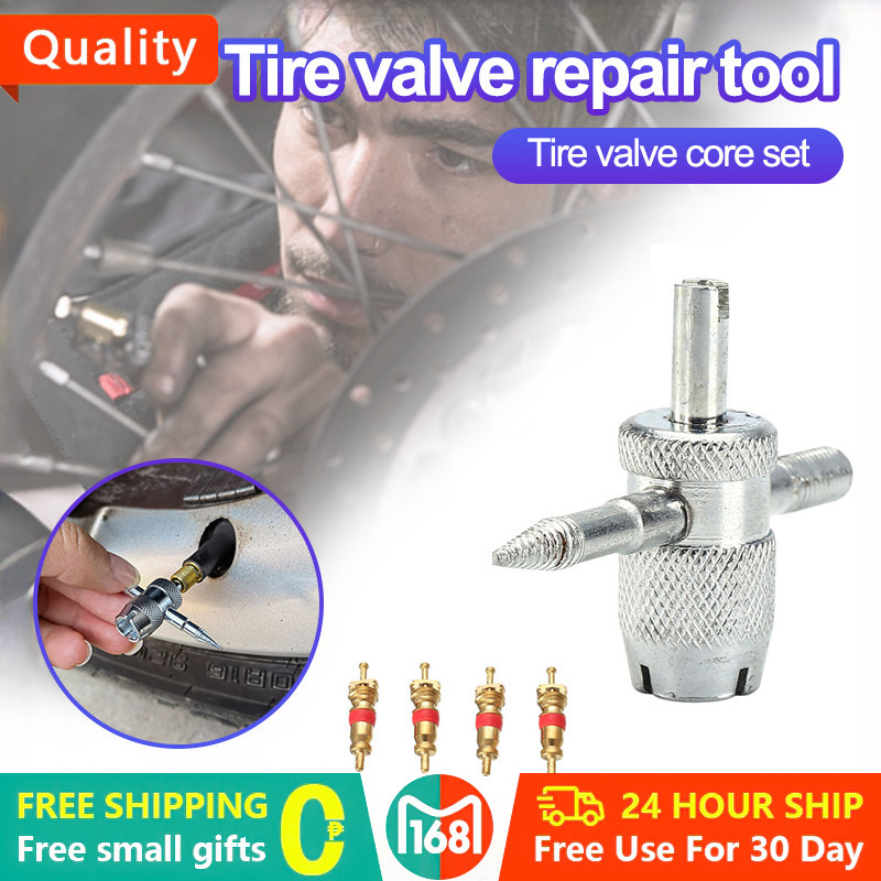 4 in 1 Removal tool 5PCS tyre valve core spanner set for tyre repair ...