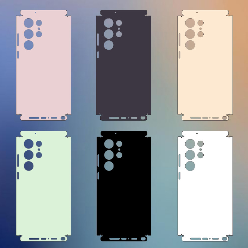 Plain Vivid Color Skin for Samsung Galaxy S24 S23 S22 S25 Ultra A52 ...