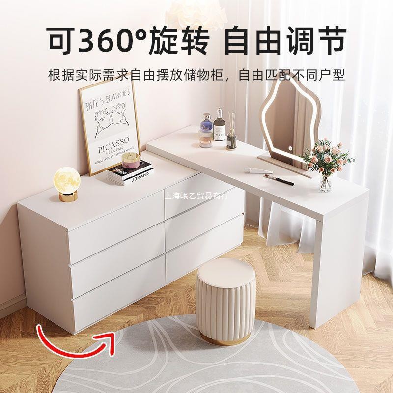 Bedroom Dresser Cream Style Dressing Table Small Apartment Simple ...
