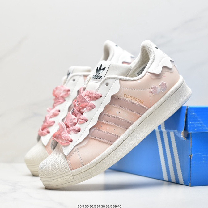 Super Women'S 22 Year Spring Low-Top Classic Shell Toe Shoes Cream Lace ...
