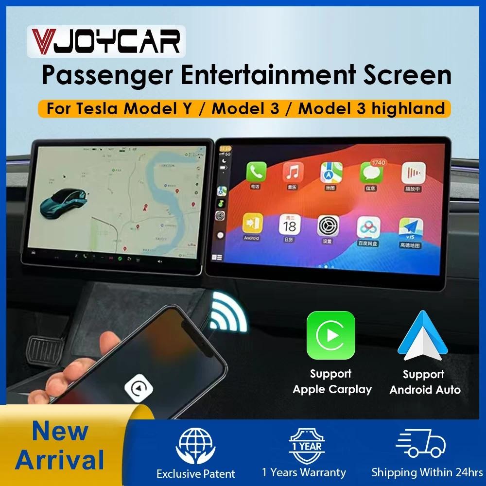 New 15.6 Inch Large Passenger Entertainment Display for Tesla Model 3 Y ...
