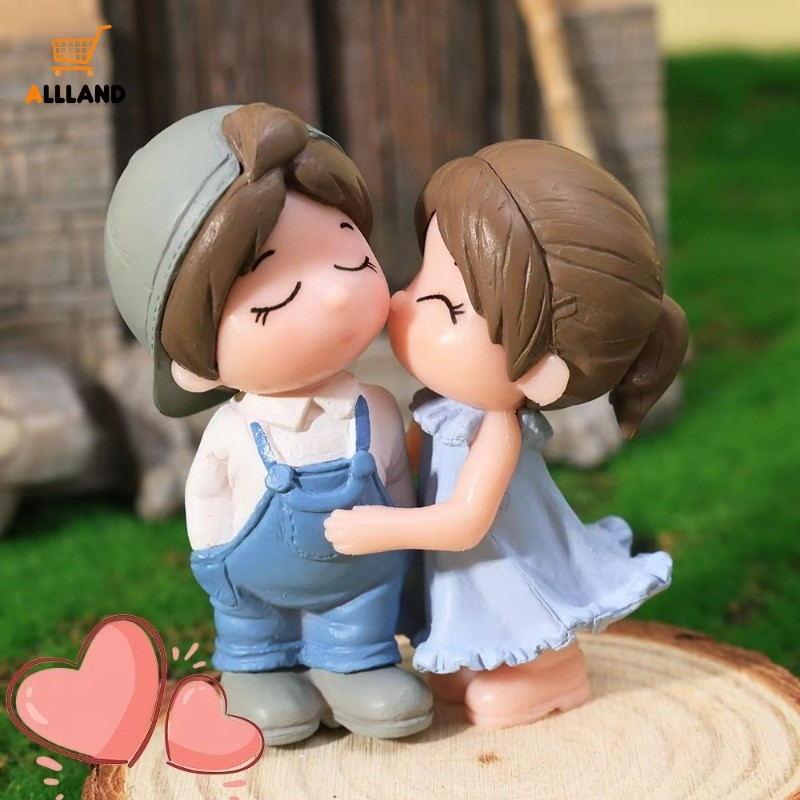 2Pcs/ Set Mini Lovers Dolls Model - Miniature DIY Couple Figurine ...