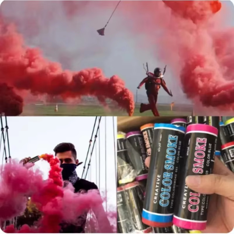 Colorful Effect Smoke Tube Car Photography Wedding Spray-supplies Bomb ...