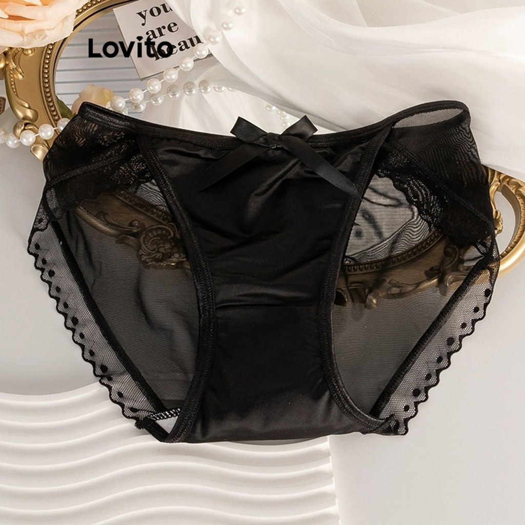 Lovito Women Casual Plain Pattern Panties LNA75454 | Shopee Philippines