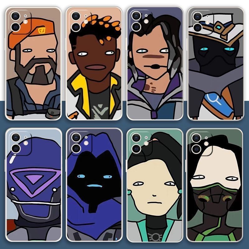 Valorant Emoji Phone Case Fearless Contract Funny Phone Case Birthday ...