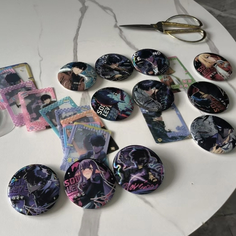 10Pcs/Lot Solo Leveling Na Honjaman Level Up Pin Anime Pvc Transparent ...