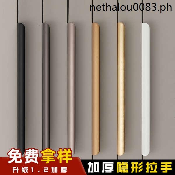 Invisible Handle Modern Simple High-End Cabinet Drawer Black Gold ...