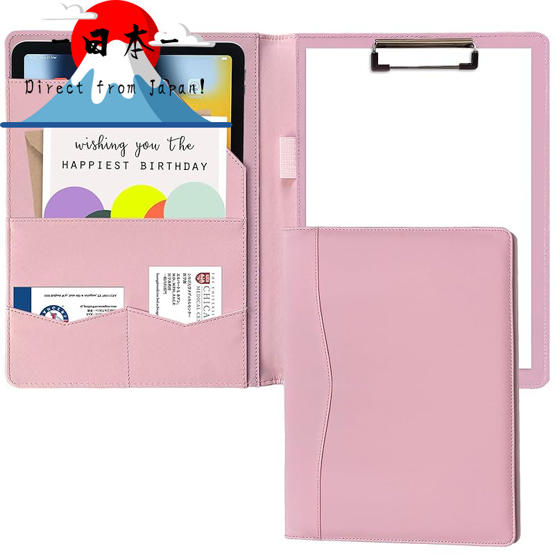 [Direct from Japan] Multi-functional A4 PU Leather Binder - Lightweight ...