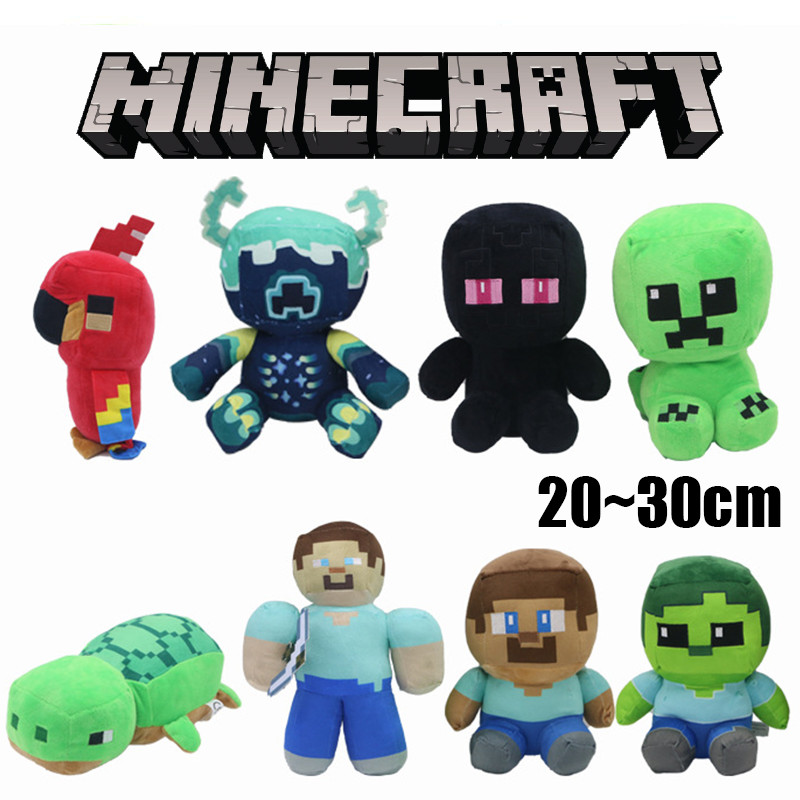 New Film Minecraft Plush Toys Creeper Zombie Steve Stuffed Toys Mc Doll ...