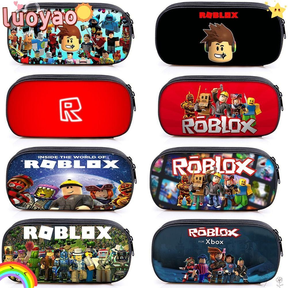 LUOYAO Pencil Bag, Storage Polyester Roblox Pen Boxes, Cool Printing ...
