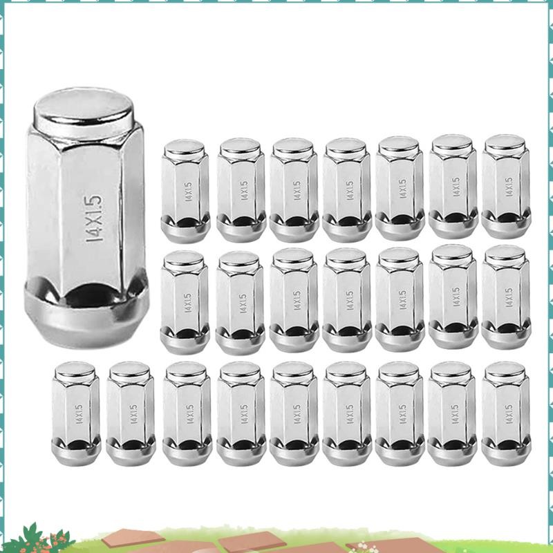 24Piece Car Lug Nuts M14X1.5 Thread Cone Seat Car Wheel Nuts ...
