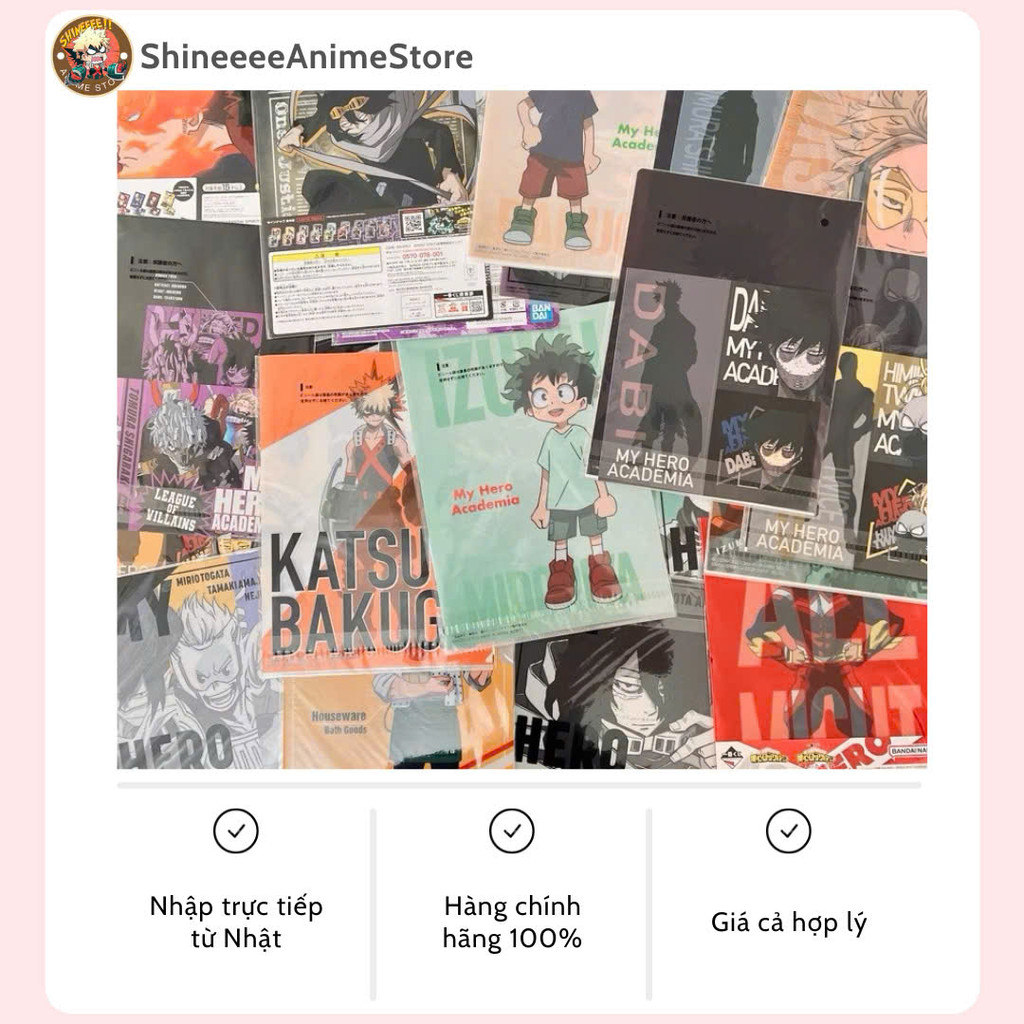 [GENUINE Japanese] Document file - Clearfile A4 2 sides MHA My hero ...