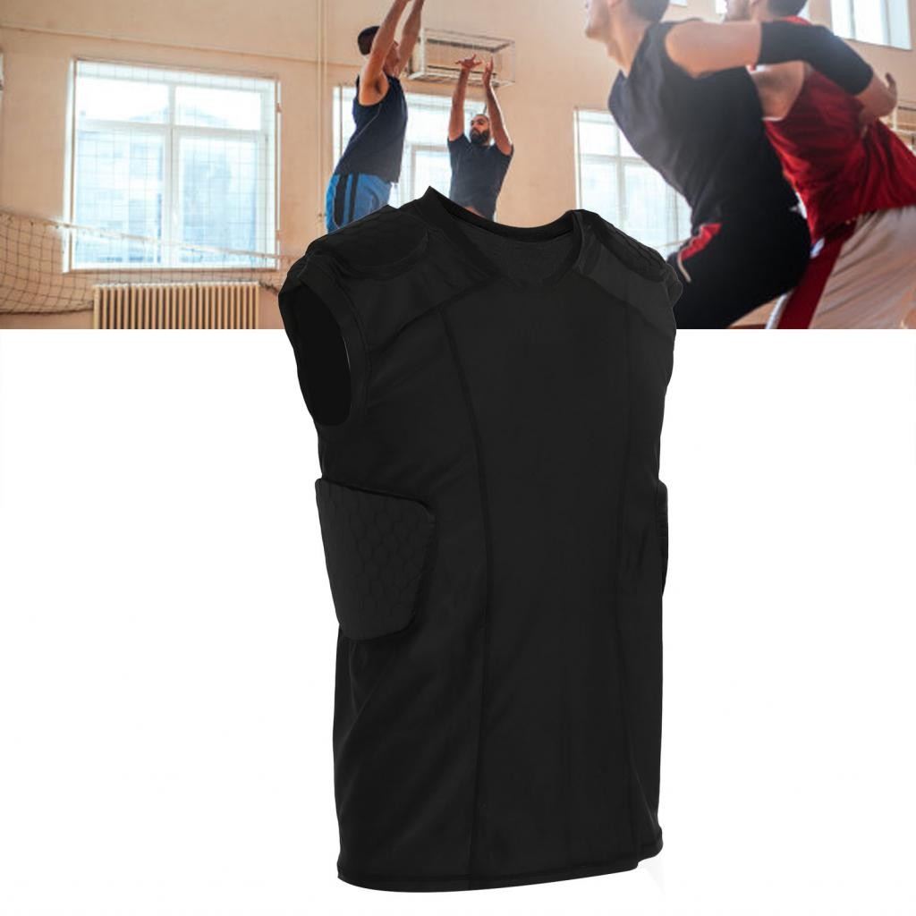 Phoenixshop SPYMINNPOO Padded Compression Vest Quick Drying with Rib ...