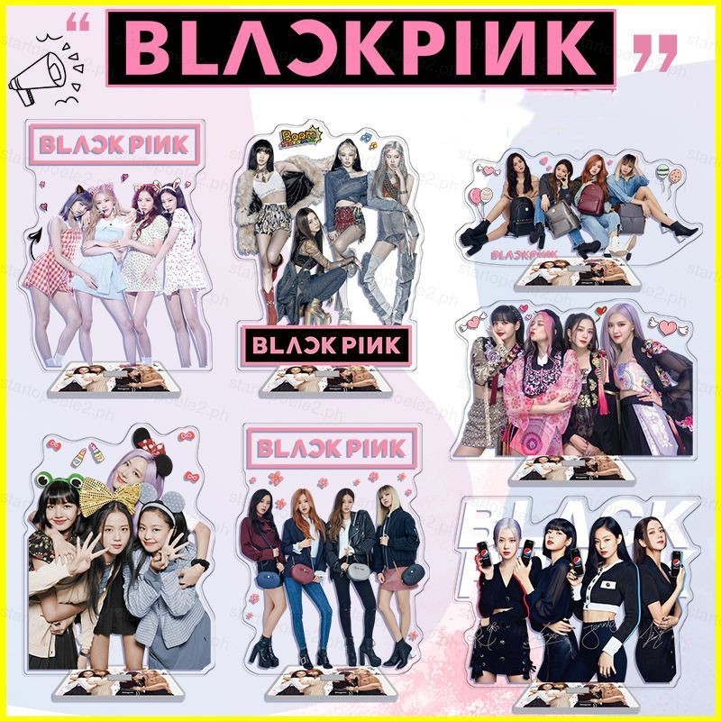 ST2 BLACKPINK Figure Model Toys Standee Jisoo Lisa Jennie Rose Plate ...