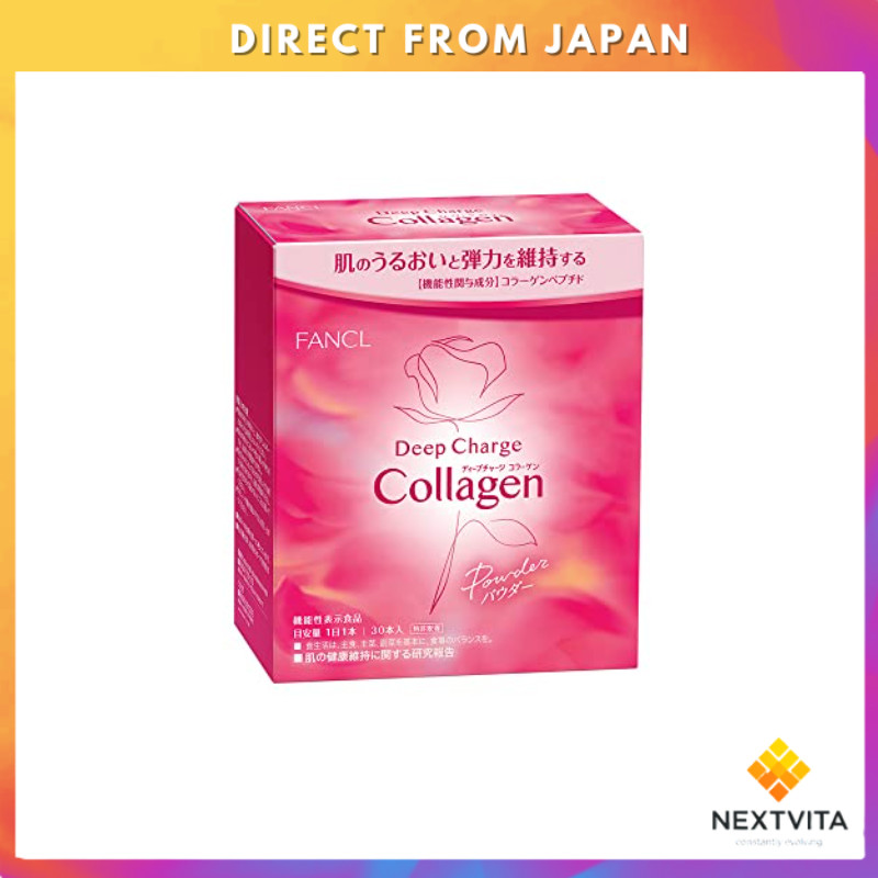 FANCL Deep Charge Collagen Powder 30-Day Supply (3.4g x 30 sticks ...
