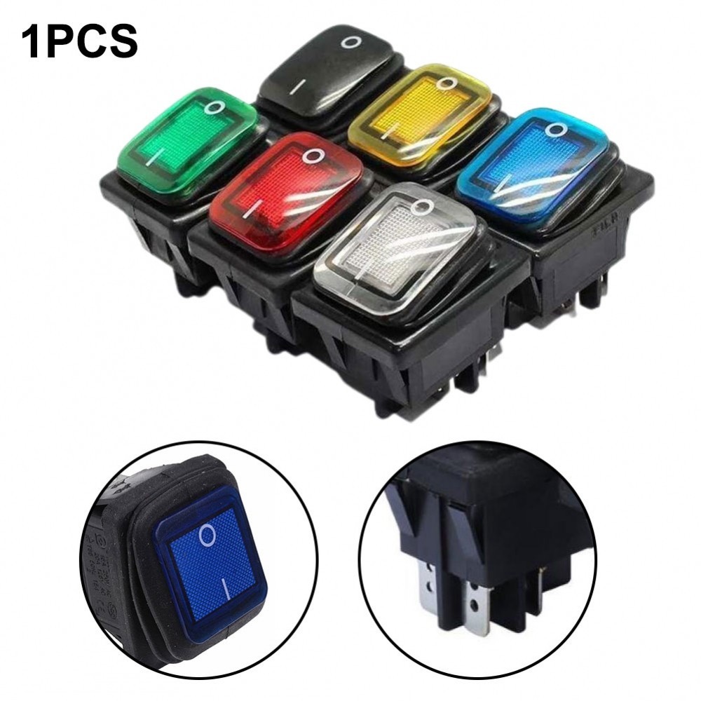 Rocker Switch Reset Heavy Duty Rectangular Waterproof 30*24mm ...