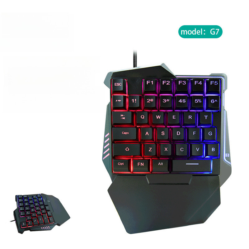 Wired One-Hand Backlit Keyboard King Glory PlayerUnknown's ...