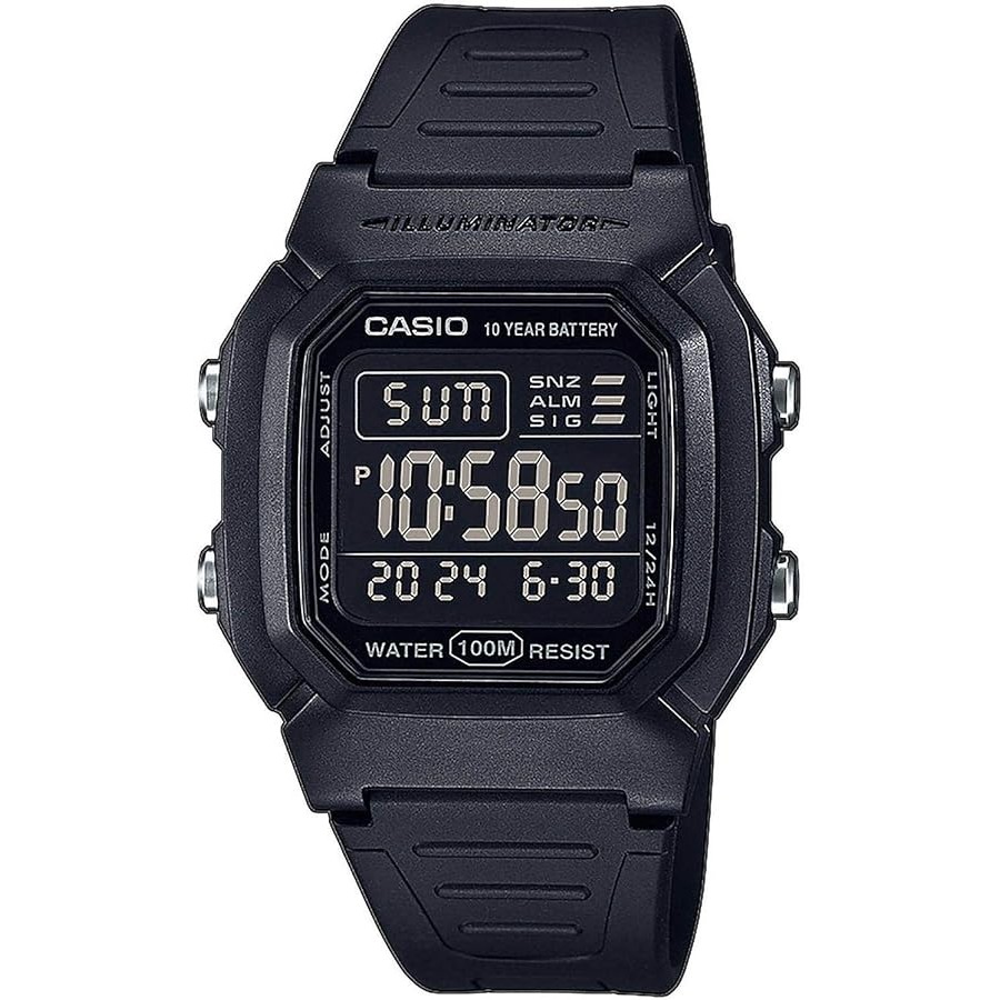 Casio W800 Stealth Black Digital Men's Watch W-800H-1B | Shopee Philippines