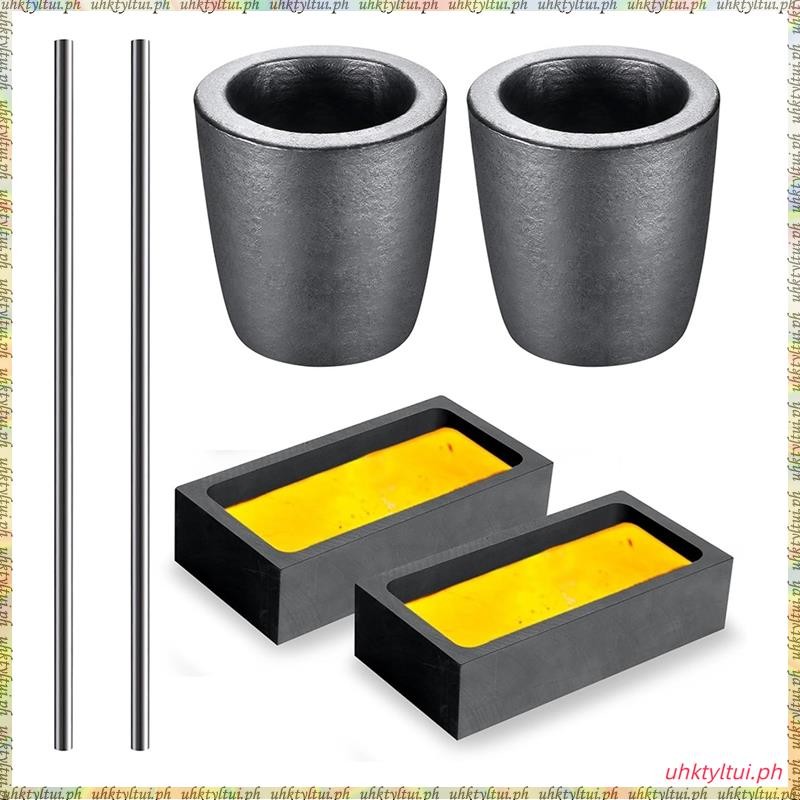 [L U T I] 6pcs Graphite Crucible Ingot Mould Kit, Including Clay ...