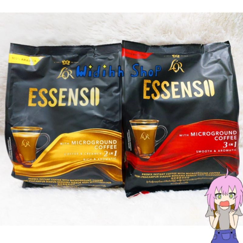 LOR Essenso Coffee With Microfibre Coffee 3 in 1 100% Arabica / Essenso ...