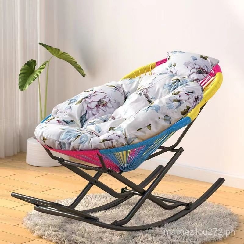 Outdoor Courtyard Rainbow Rocking Chair Leisure Nap Rocking Recliner ...