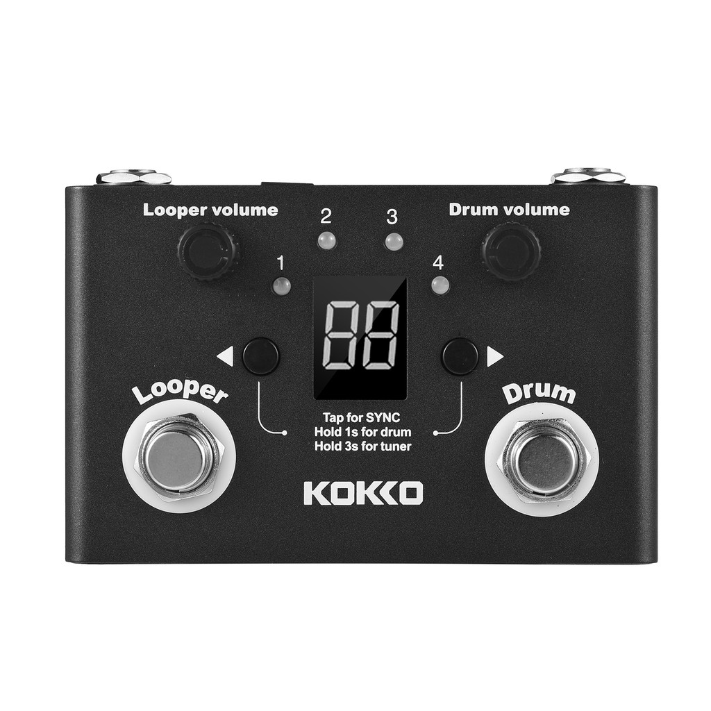 KOKKO Pedal Looper Portable Musical Drum Pedal Tuner Musical Pedal ...
