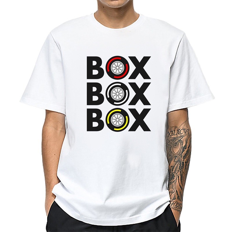 2022 Box Box Box F1 Tyre Compound V2 Men T Shirt Formula 1 Print Tops ...