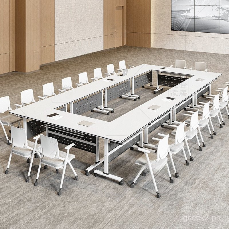 Folding Conference Table Movable Movable Splicing Long Table Double ...