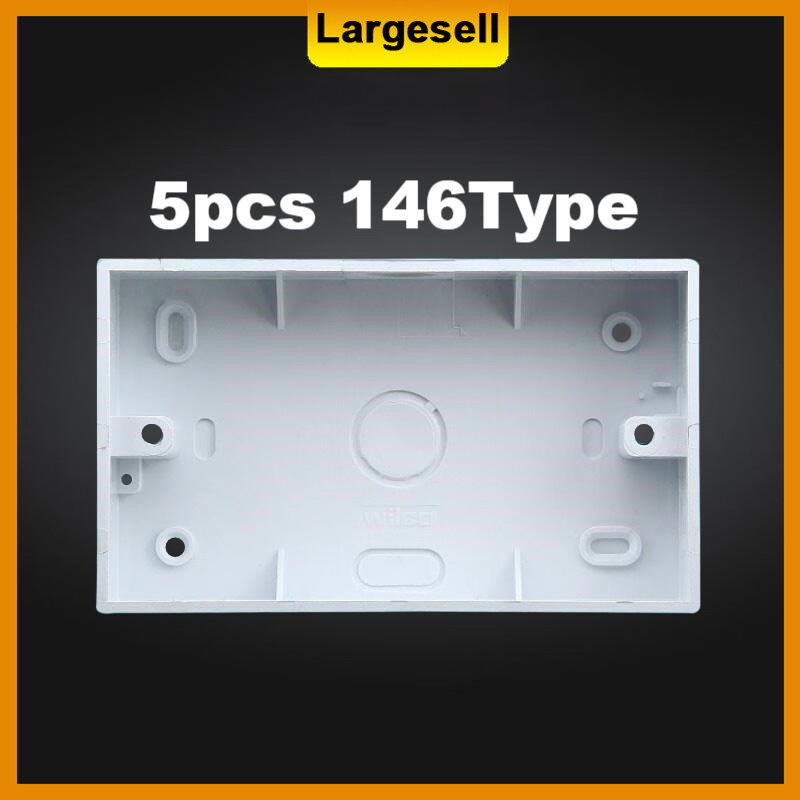 5Pcs 146 Type Standard Switch Socket Box Wall Mounting Exposed Junction ...