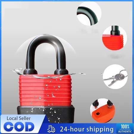 Weatherproof Heavy Duty Laminated Padlock with Key Long Short Shackle ...
