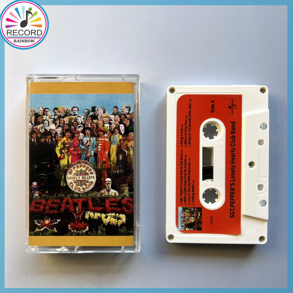 The Beatles Sgt. Pepper's Lonely Hearts Club Band Cassette Tape Brand ...