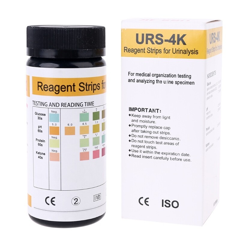 GG+100 PCS pH Glucose Protein Ketone Urine Test Strip Paper Reagent ...