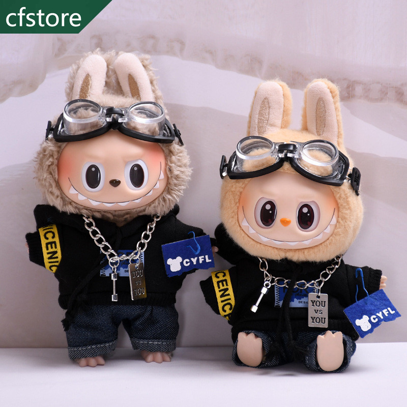 CF [Clothes only] Pendant labubu clothes Pilot suit jacket Vinyl LABUBU ...