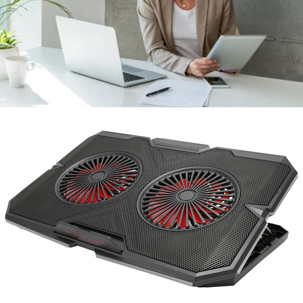 Ttiitt Laptop Fan Stand 7 Levels Height 2 USB Ports RGB Cooling Pad ...