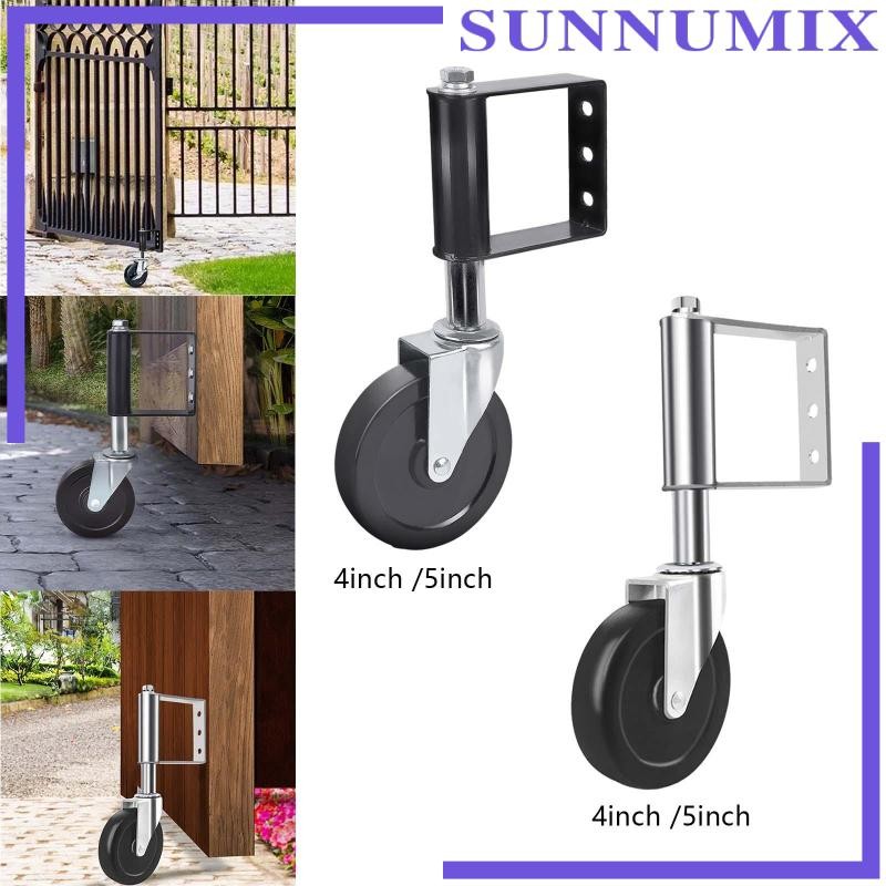 [Sunnimix] Gate Caster Wheel Spring Loaded Gate Wheel 220 Lbs Capacity ...