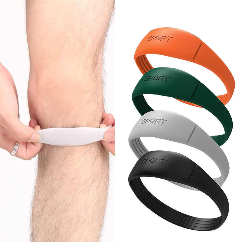 Ring Knee Silicone Patella Tendon Support Strap Patellar Stabilizer ...
