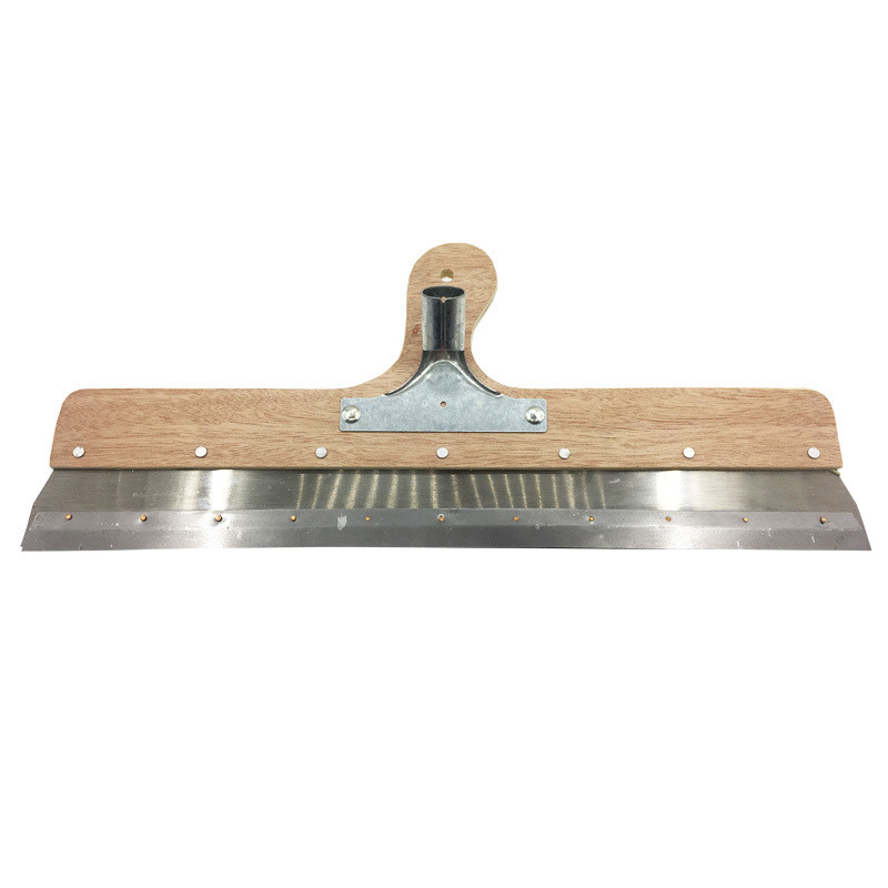 Self-Leveling Cement Construction Tool Scraper Wooden Handle Stainless ...
