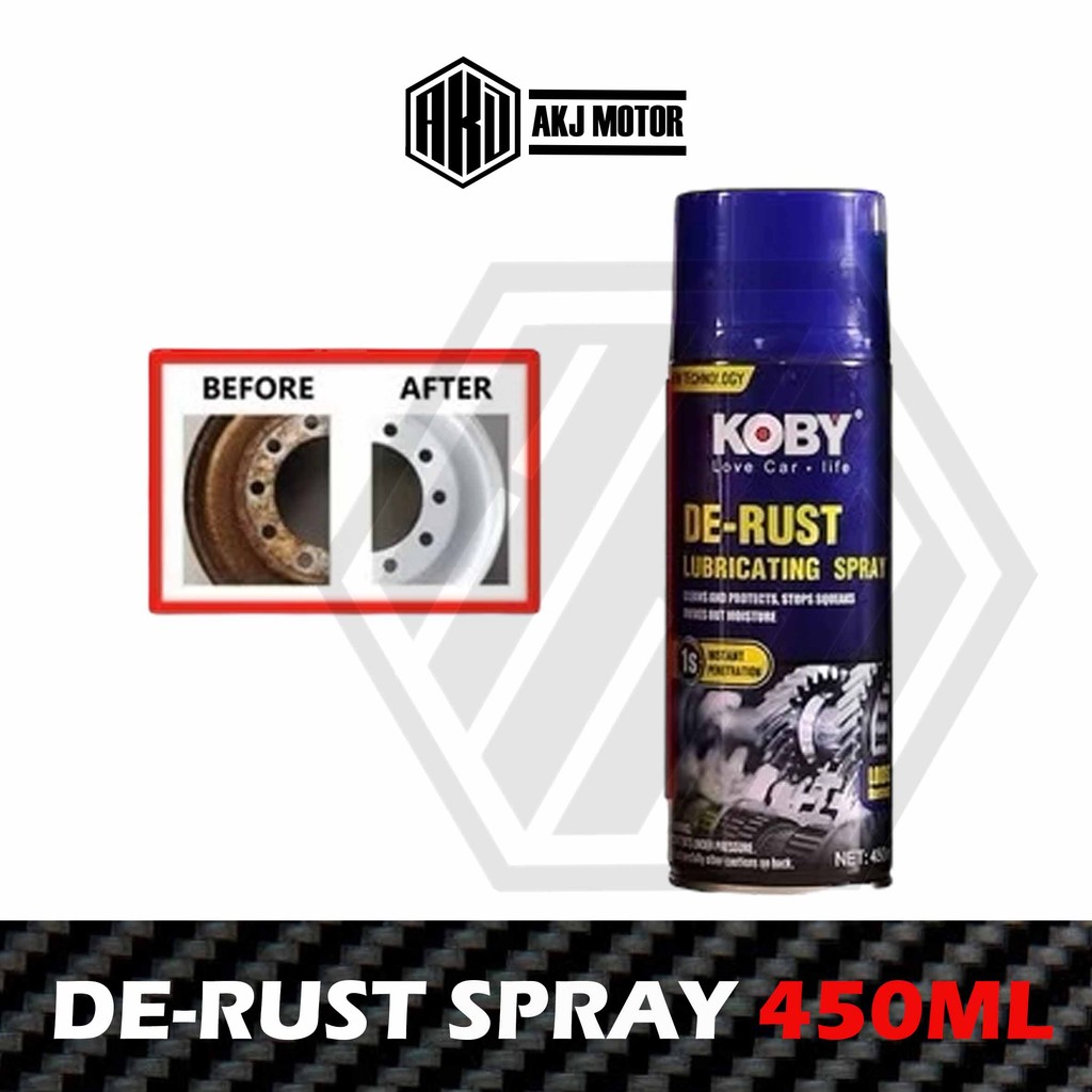 KOBY DE-RUST Remover 100% Original Lubricating Spray Penetrating Oil ...