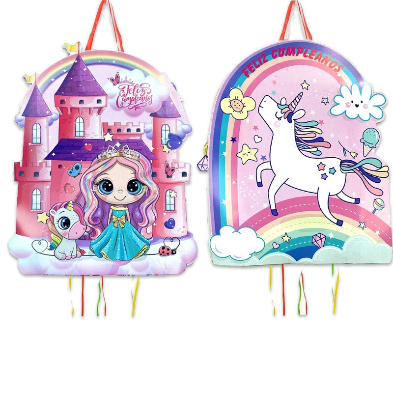 Cute Pink Princess Unicorn Theme piñata birthday Pinas birthday piñata ...