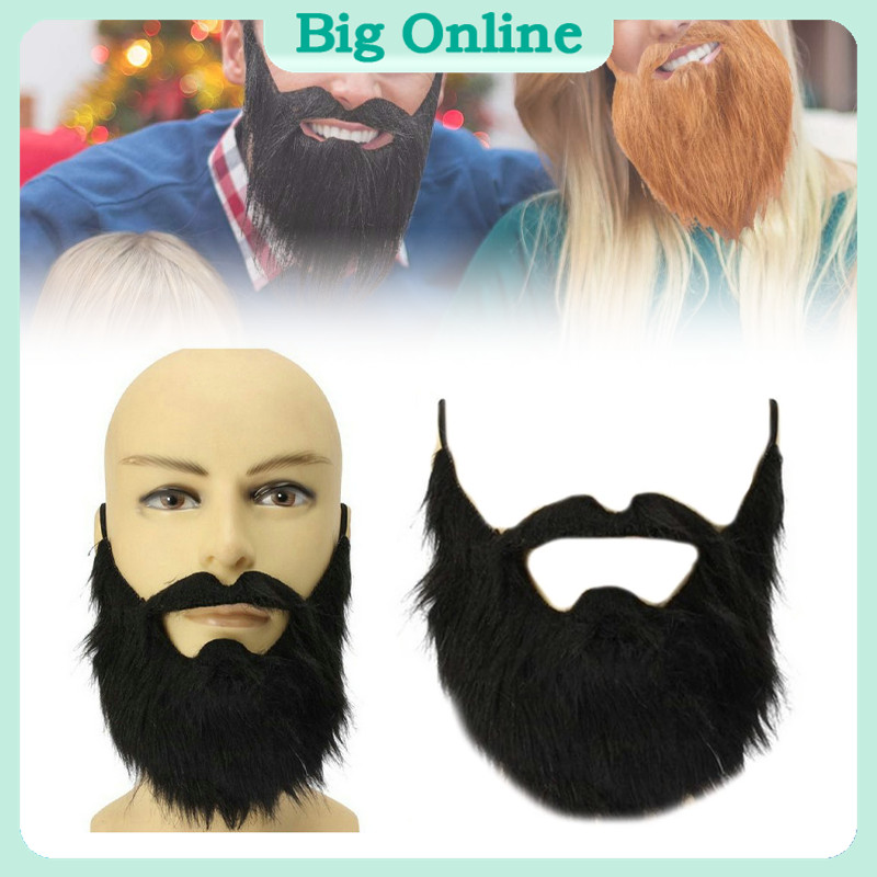 Fake Beard For Halloween Party, Makeup Props Mustache For Simulation ...