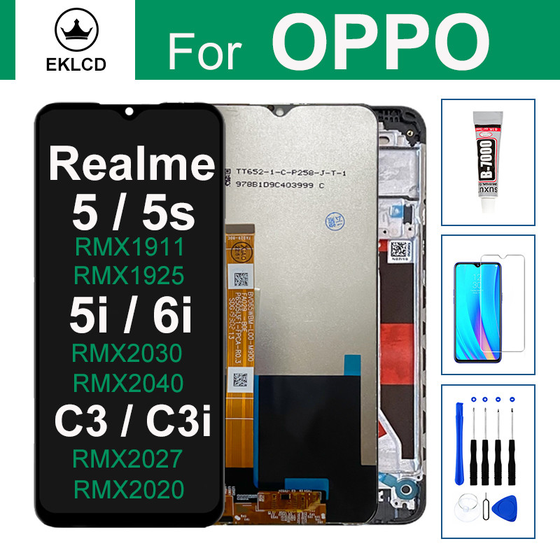 LCD For OPPO Realme 6i C3 C3i 5 5i 5s RMX2040 RMX2027 Display Touch ...