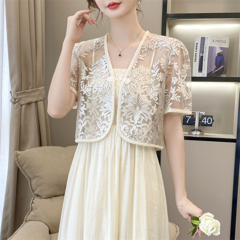 Filipiniana Bolero Blouse For Woman Embroided Shawl Top Evening Cape ...