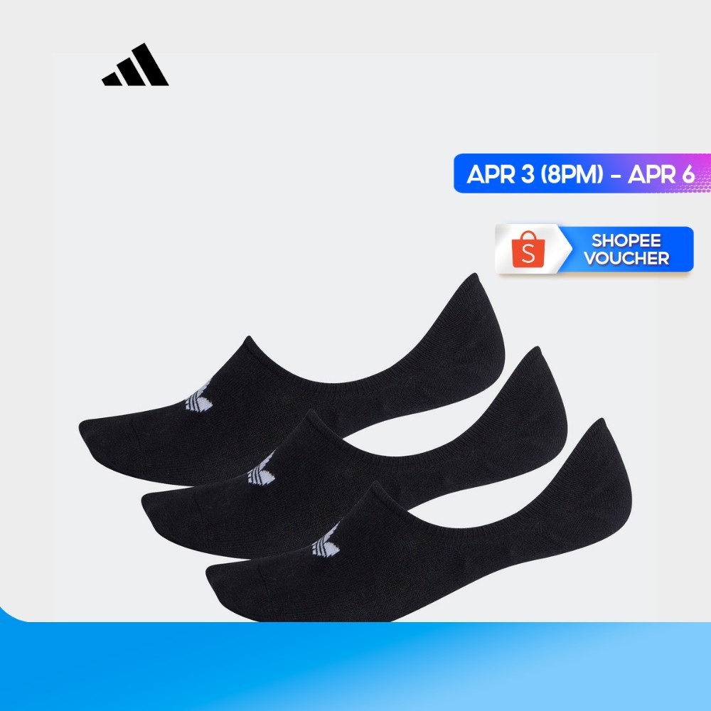 adidas Lifestyle LOW CUT SOCKS 3 PAIRS Unisex Black FM0677 | Shopee ...